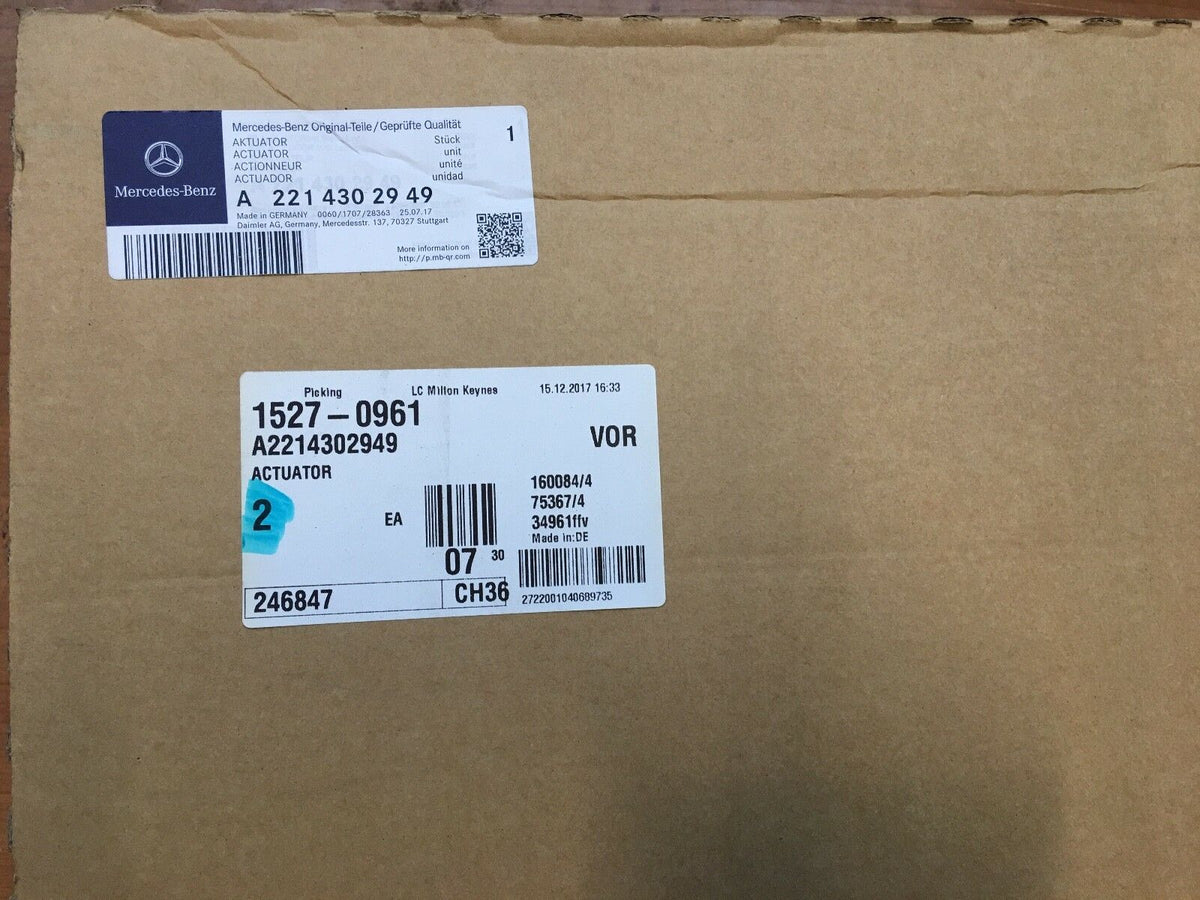 Mercedes S Class W221 CL Class Genuine Park brak Module EPB handbrake ...